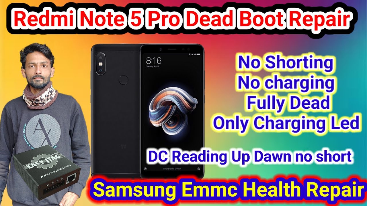 Redmi Note 5 Pro (whyred) Dead Boot Repair || Samsung Emmc Health ...