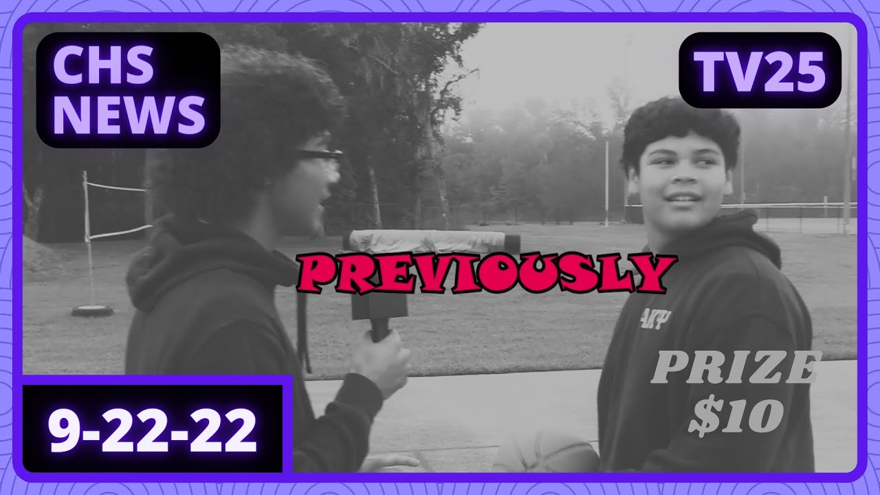 CHS TV25 || 09-22-22 ANNOUNCEMENTS - YouTube