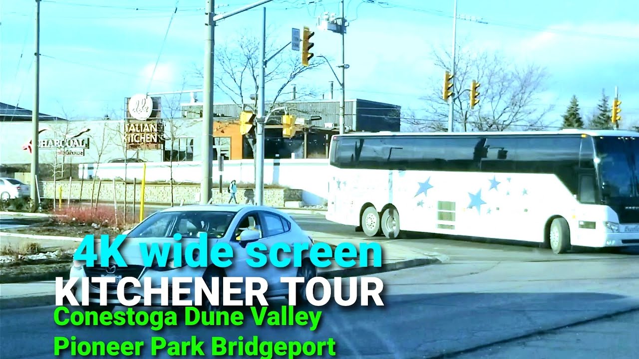 KITCHENER TOUR 4K WIDE SCREEN Conestoga Dune Valley Pioneer Park ...