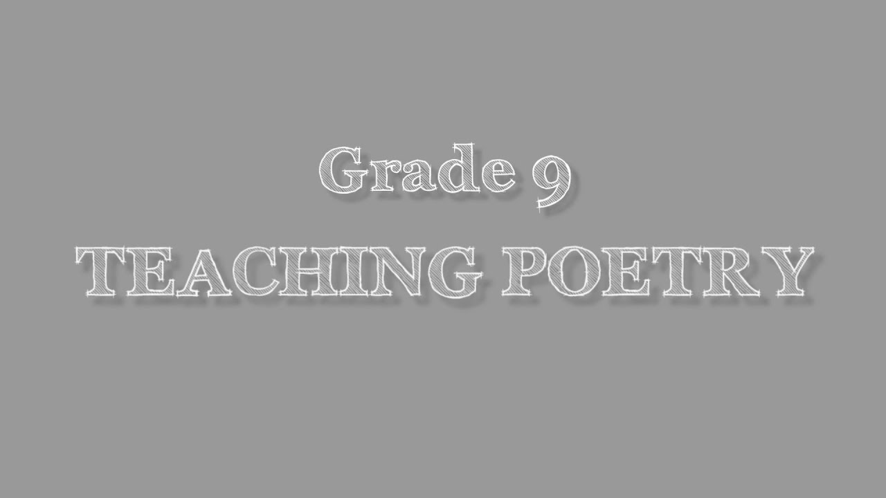 Teaching Demonstration with Technology Integration - (Teaching Poetry ...