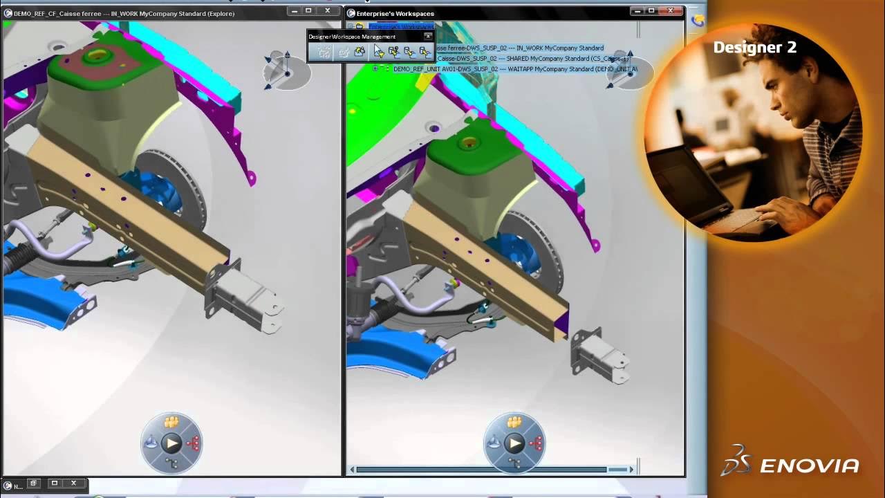 ENOVIA V6R2011x VPM Designer Workspace for CATIA V6 - YouTube