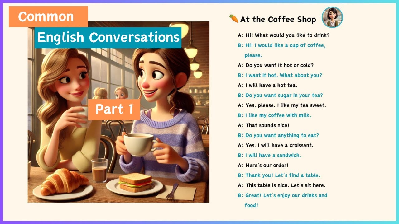 Learn English Speaking: Common Conversations for Beginners (Part 1 ...