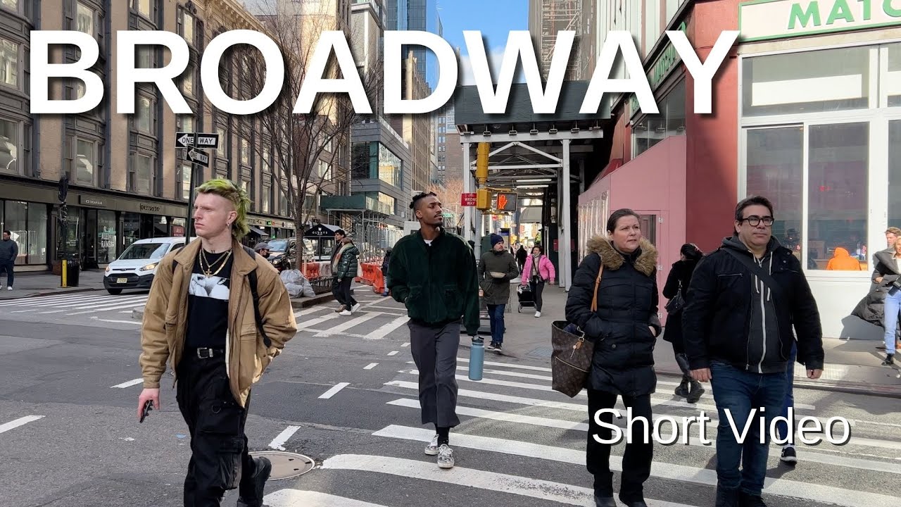 NEW YORK CITY Walking Tour [4K] - BROADWAY (Short Video) - YouTube