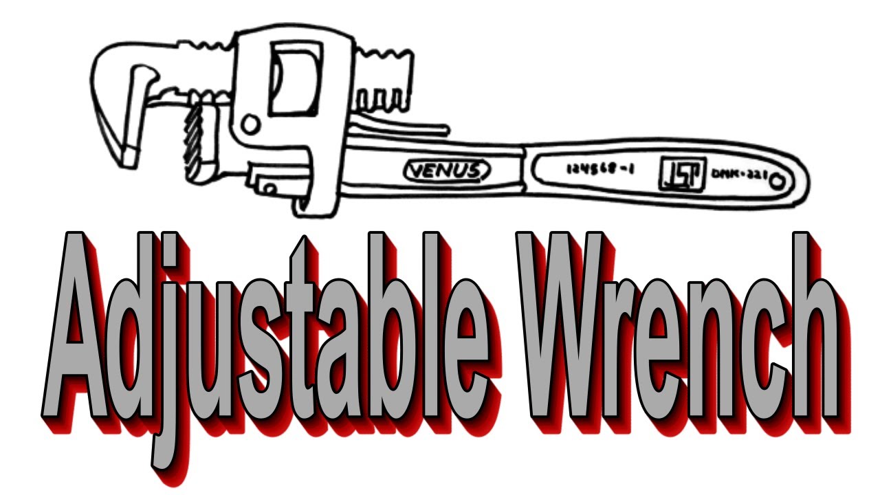 How to Sketch an Adjustable Wrench - Drawing Tutorial - YouTube
