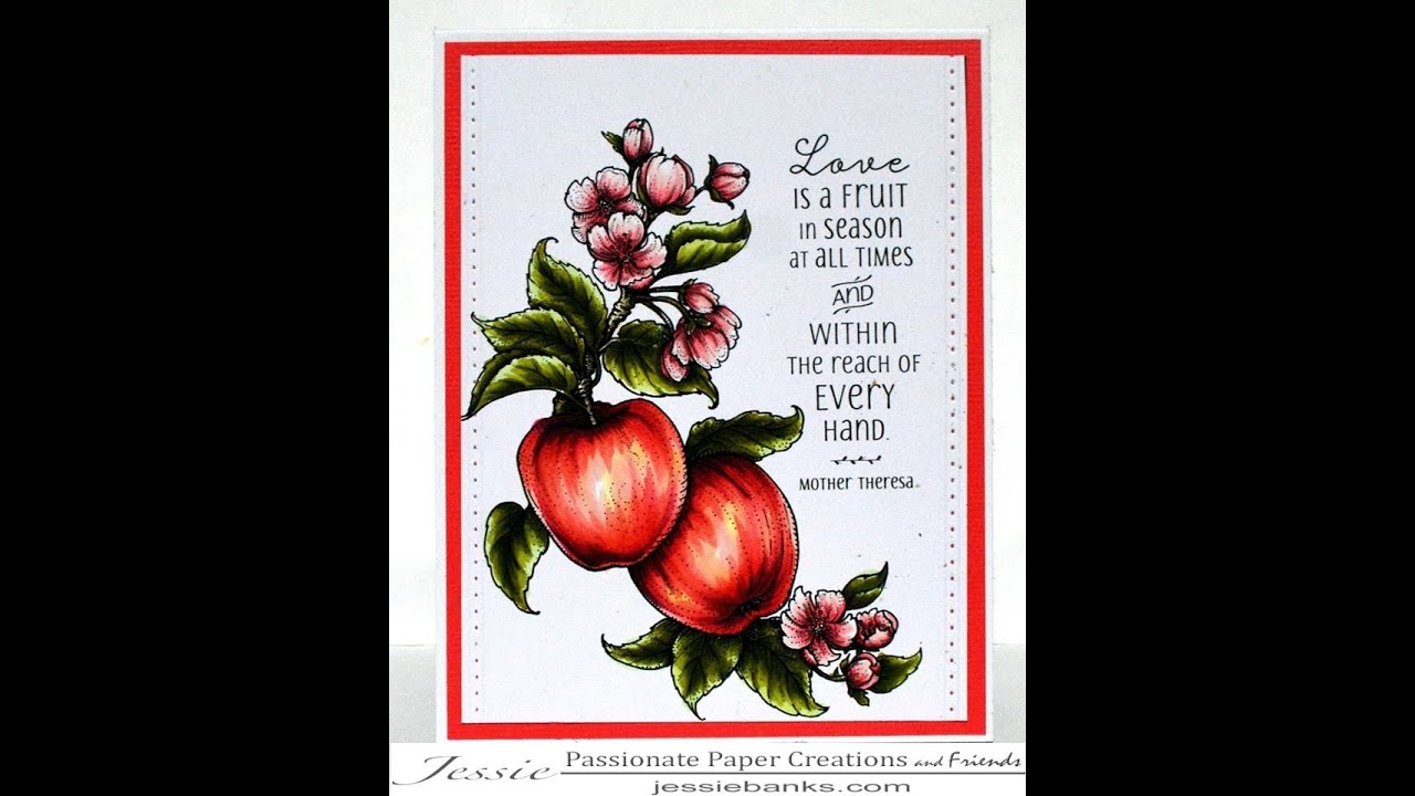 Power Poppy - Apples in Season - Copic Colouring - YouTube