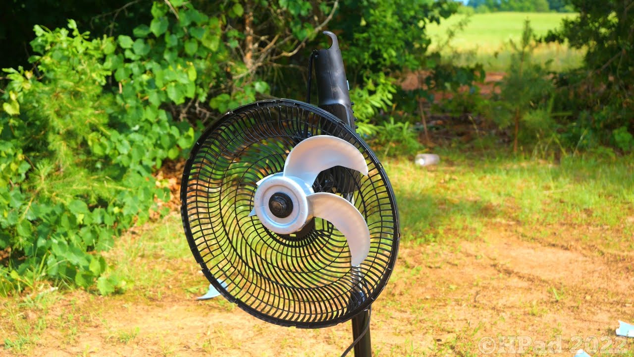 Comfort Zone PowrCurve Pedestal Fan Destruction - YouTube