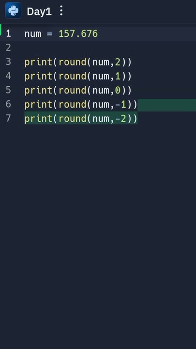 python round trick #python #coding - YouTube