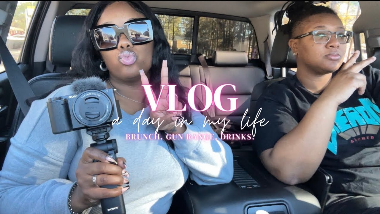 VLOG | CHILL DAY WITH BAE AND FRIENDS | BRUNCH | GUN RANGE | DRINKS ...