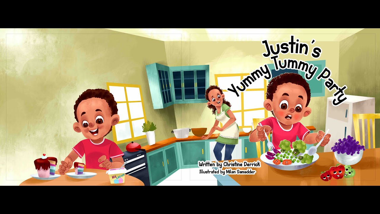Kids Read Aloud Book JUSTIN YUMMY TUMMY PARTY - YouTube