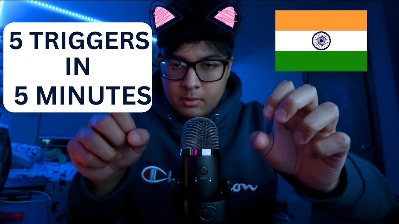 ASMR INDIAN Five Triggers in 5 Minutes! - YouTube