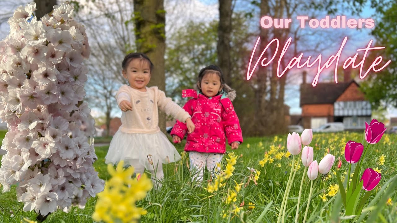 Our toddlers playdate | Spring in Stoke Park - YouTube