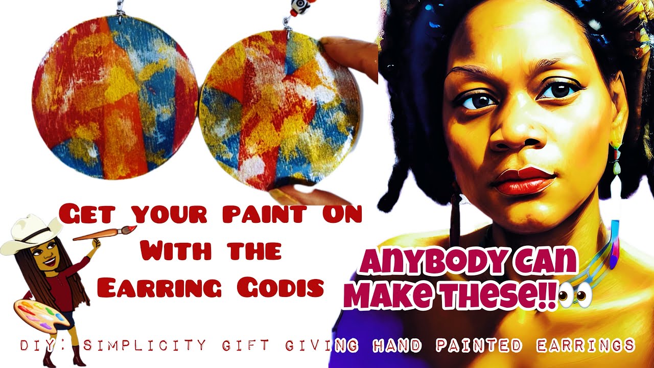 DIY: Simplicity Gift Giving Hand Painted Earrings Designs ANYBODY CAN ...
