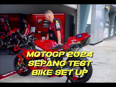 Official test Sepang 2024 motorbike set up - YouTube