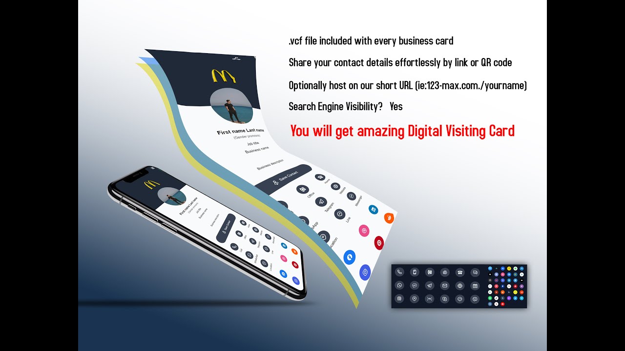 digital visiting card #digitalcards #visiting #visitincard - YouTube
