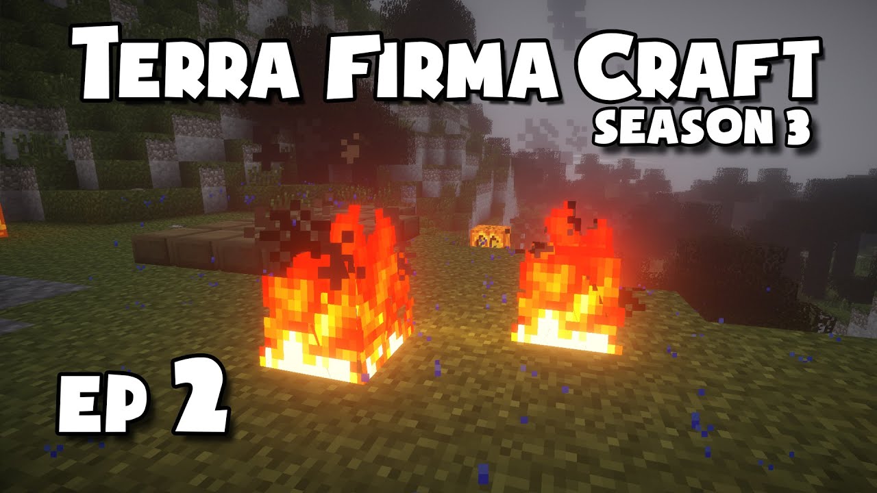 TerraFirmaCraft - S3 #2 - Basic Shelter & Storage - YouTube