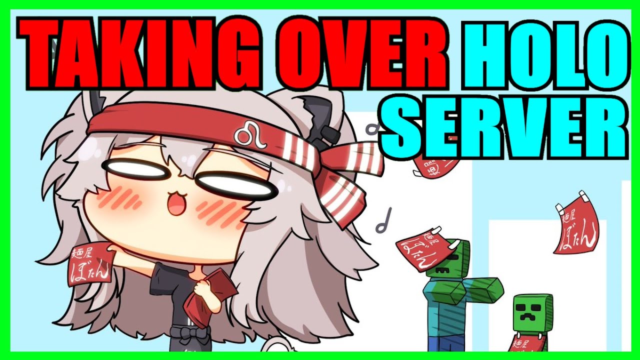 【Hololive】Menya Botan Taking Over Holo Server【Minecraft】【Eng Sub】 - YouTube