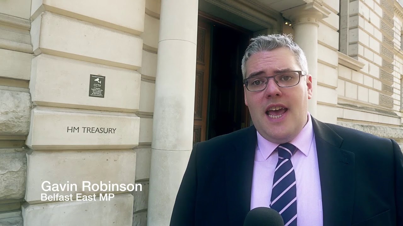 Gavin Robinson MP backs A Fair Tax on Flying - YouTube