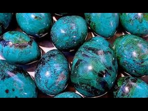 Chrysocolla Chalcedony Rough and Gemstone ( Batu Bacan ) - YouTube