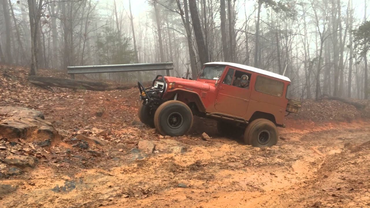 FJ40 4BT Uwharrie in the rain 1 - YouTube