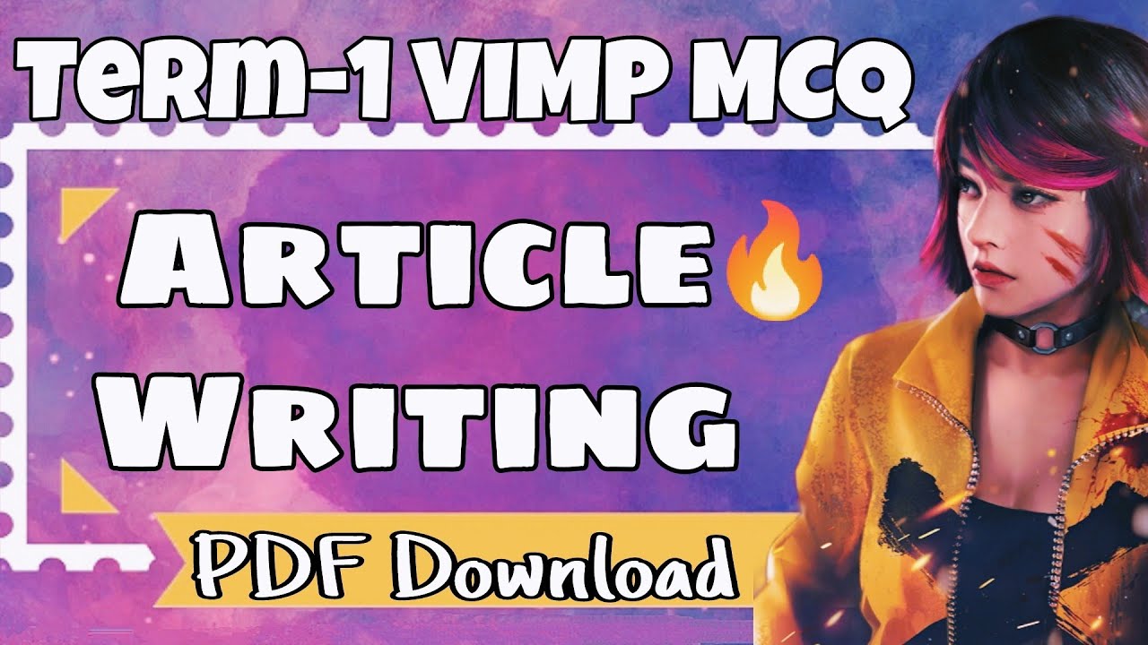 Article Writing | Article Writing MCQs | Article Writing Class 12 ...