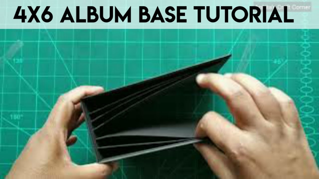 how to make 4x6 scrapbook base / scrapbook tutorial / mini album base ...