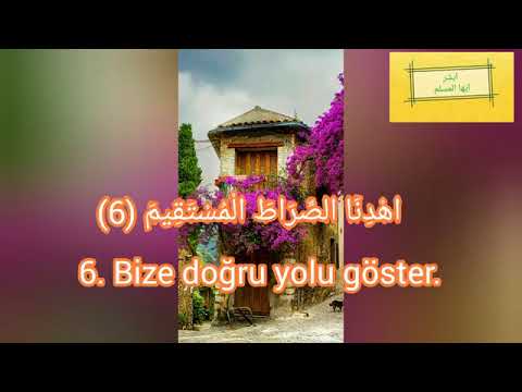 Kur'an (Türkçeye çevrilmiş Fatiha Suresi)