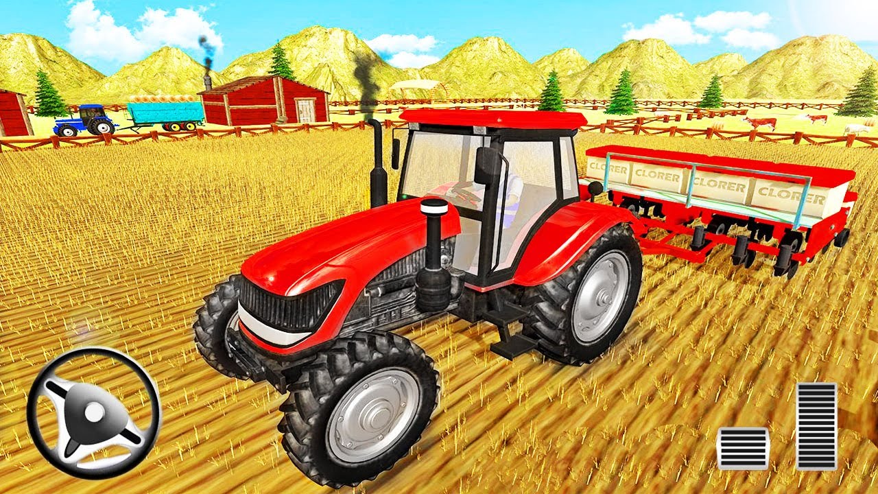 Heavy Duty Tractor Drive 3d Real Farming Games - Android Gameplay - YouTube