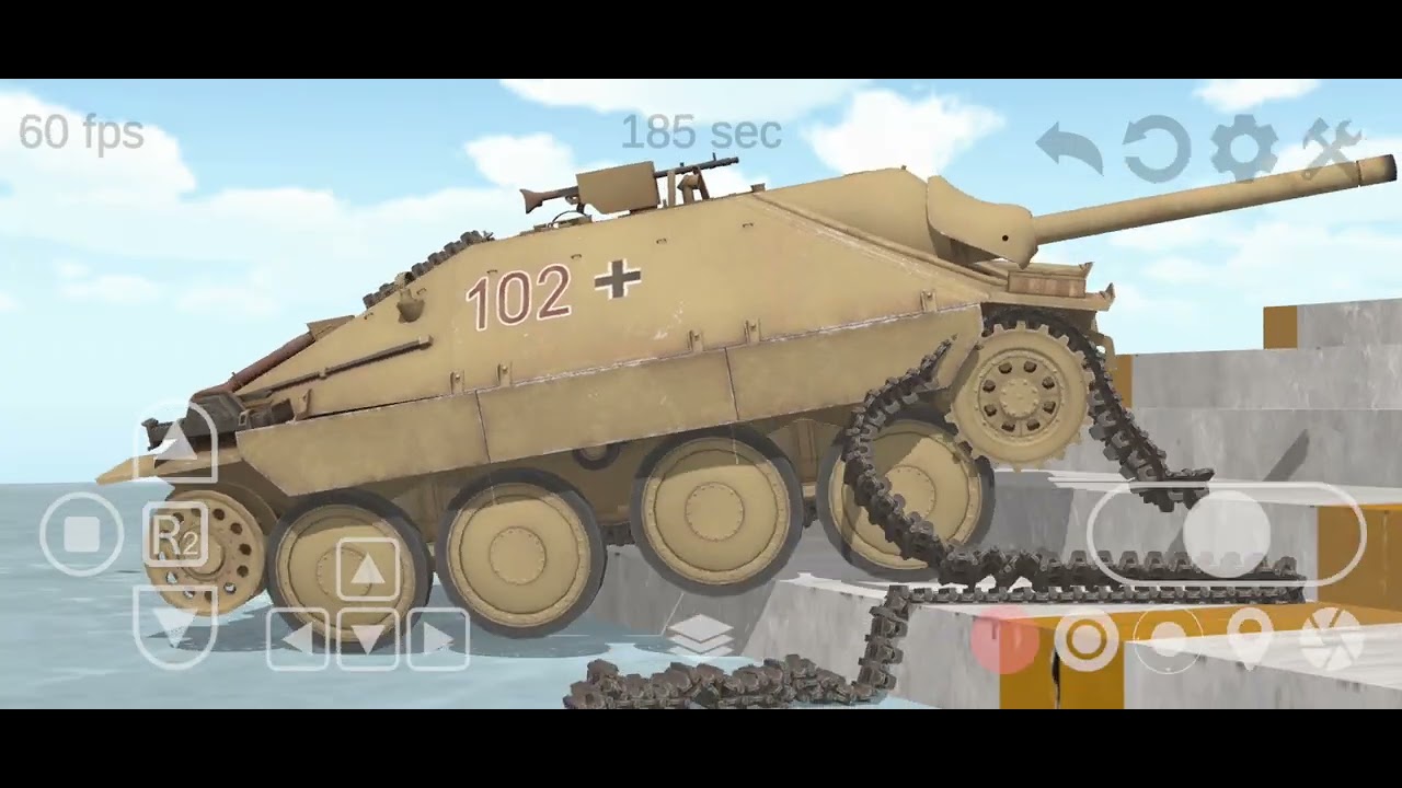 Hetzer | tank physics mobile | Simulation of the chassis of the tank ...
