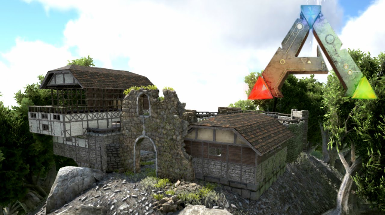 Building in Ark 2 - Outpost House - YouTube