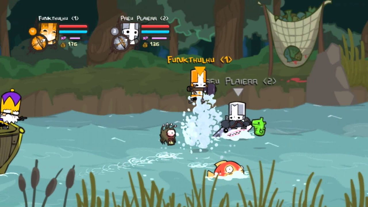 Castle Crashers River-Cat Fish - YouTube