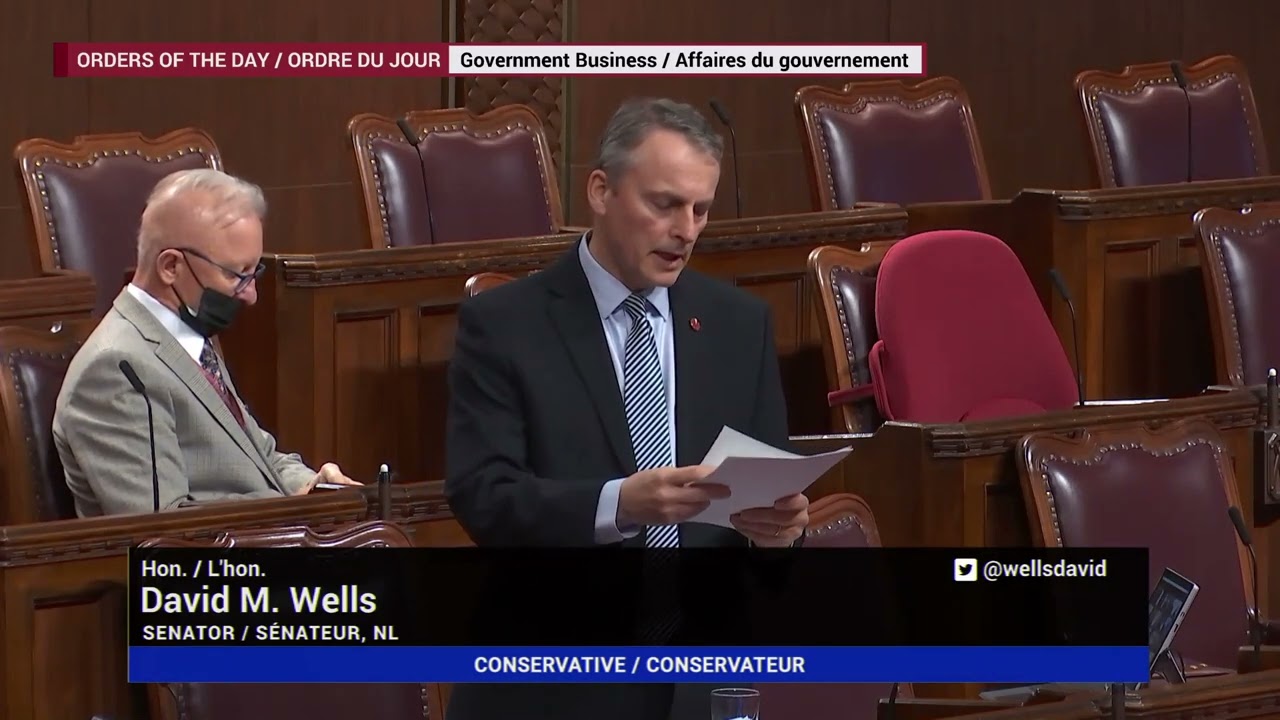 Senator Wells' speech on the Emergency Measures Act - YouTube