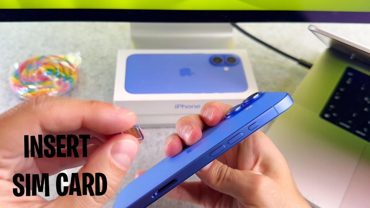 How To Insert Sim Card In iPhone 16 / iPhone 16 Plus - YouTube