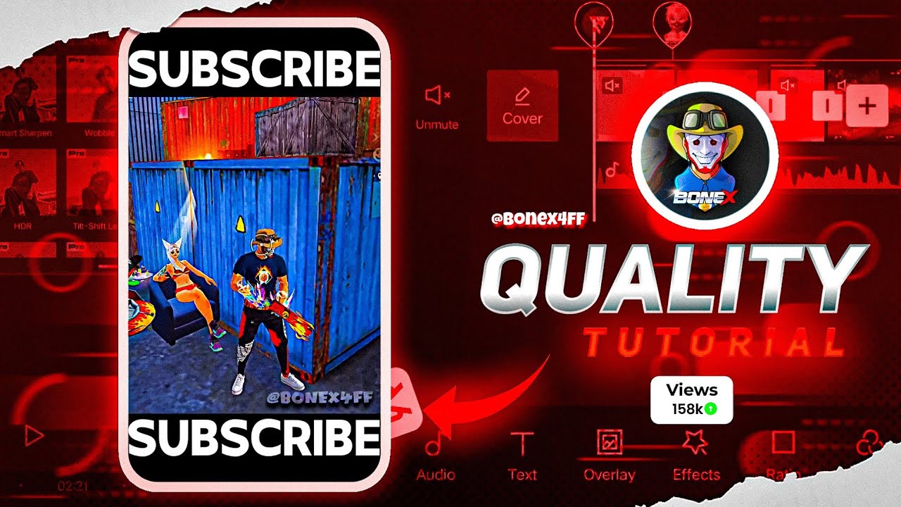 how to increase free fire short video quality like @BONEX4_FF - YouTube