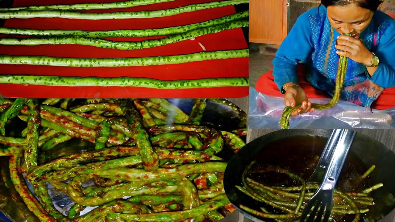Green Beans Recipe !! Village Cooking Channel !! Sarala Kichen ...