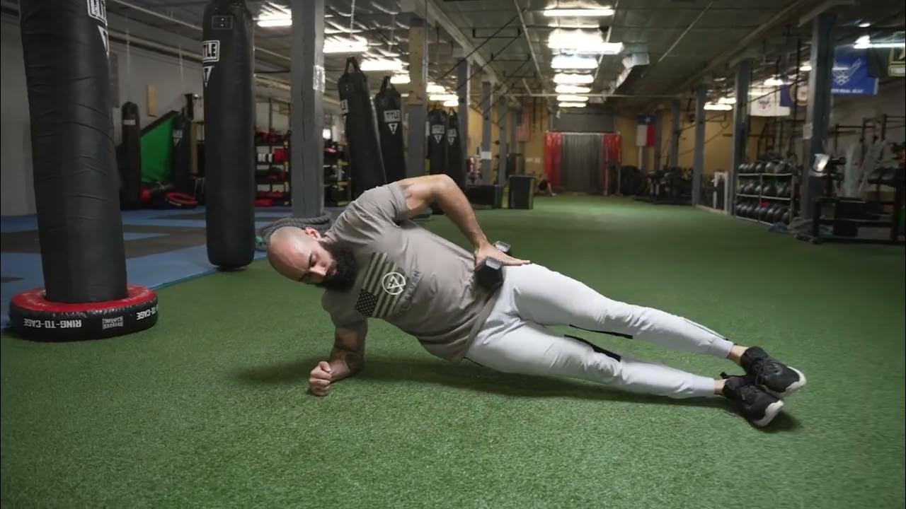 Weighted Side Plank Dips - YouTube