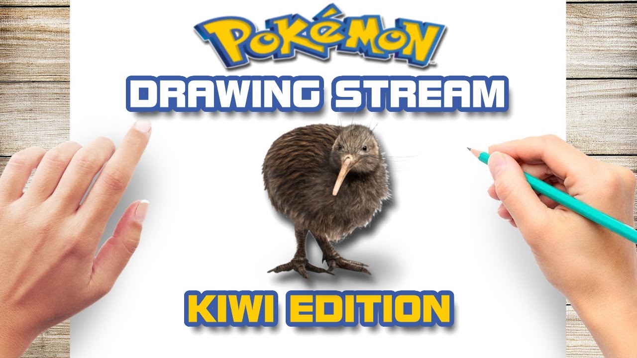 DRAWING A KIWI POKEMON WITH VIEWERS PART 2 - YouTube