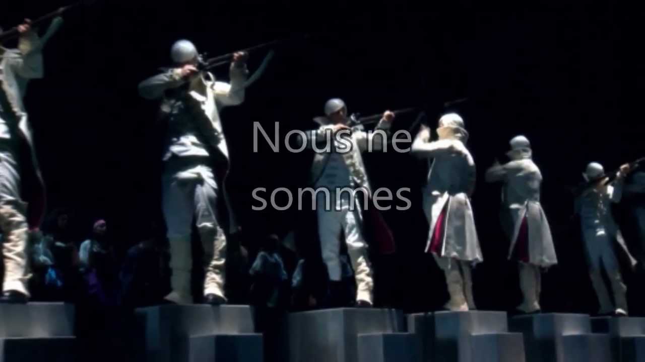 Nous ne sommes Lyrics/paroles 1789 les Amants de La Bastille/Mathieu ...