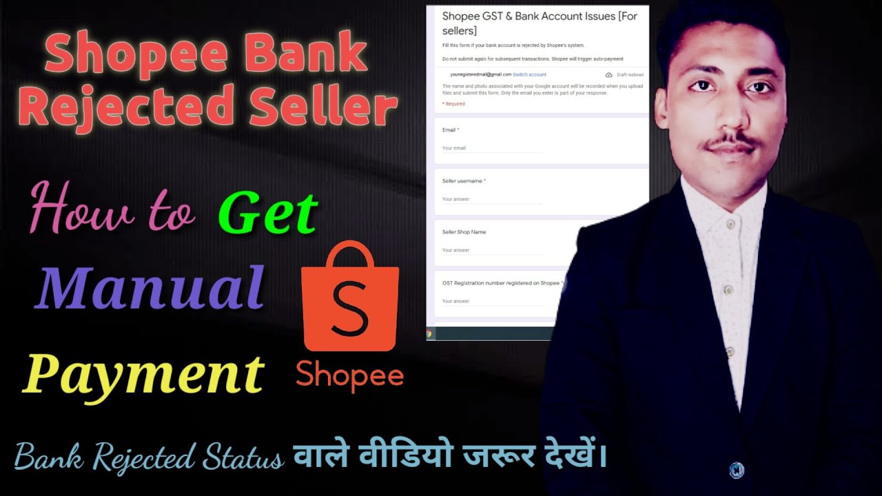 Shopee Bank Rejected Form Active|How to fill bank reject form for ...