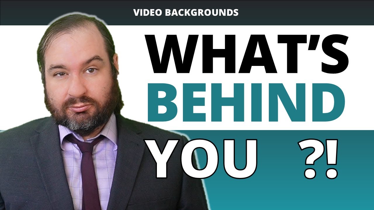 Video Backgrounds | What's behind you? Staged set, green screen ...