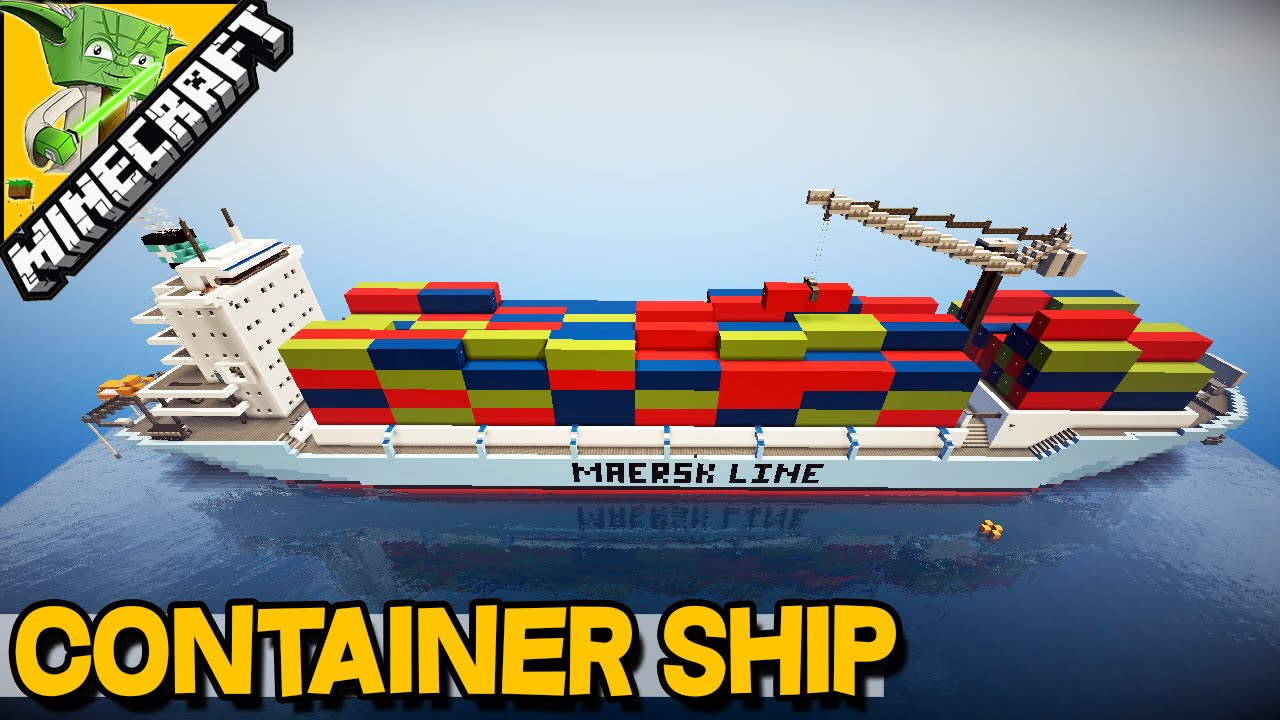 Minecraft Maersk Container Ship - with Keralis - YouTube