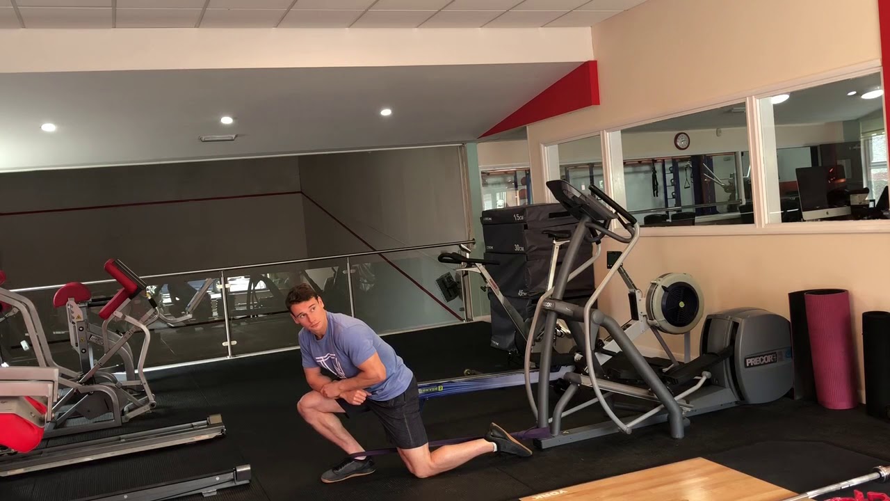 Band Distracted Ankle Stretch - YouTube