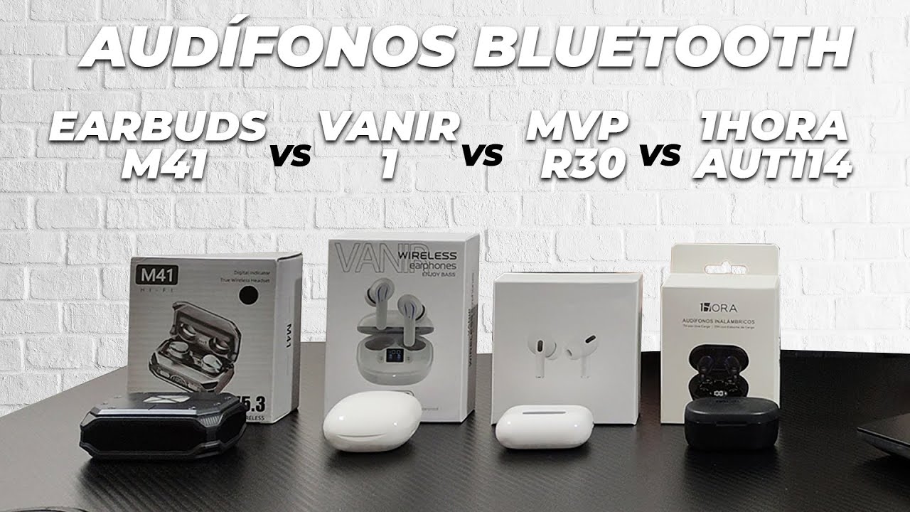 Audífonos 1Hora Aut114 Vs Vanir 1 Vs MVP Smart R30 Vs Earbuds M41 ...