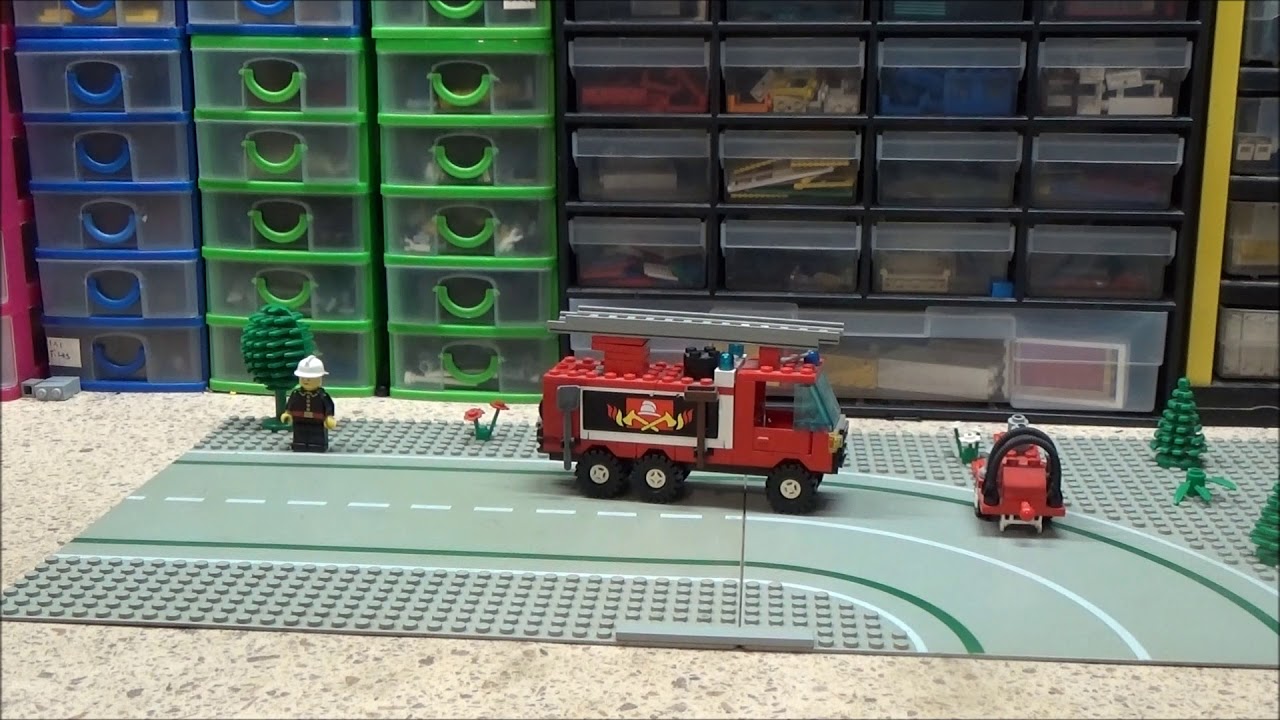 Vintage Lego Set 6480 Lights & Sound Hook and Ladder Truck (1985) - YouTube