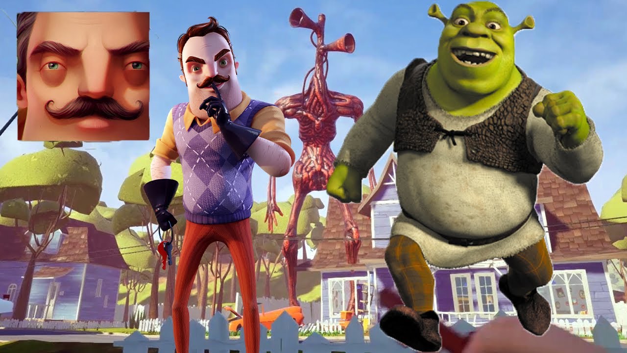 Hello Neighbor - My New Neighbor Big Shrek Act 3 Gameplay Walkthrough ...