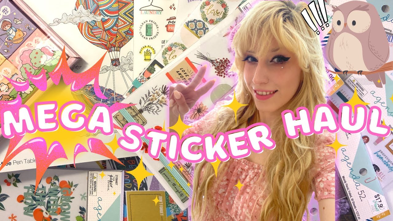$5 STICKER BOOKS!? You Won't Believe How Many Stickers! Hobby Lobby And ...