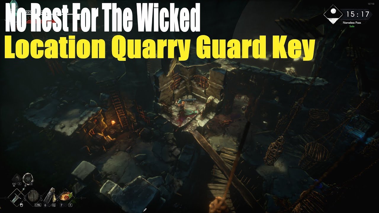 No Rest For The Wicked, Location Quarry Guard Key - YouTube