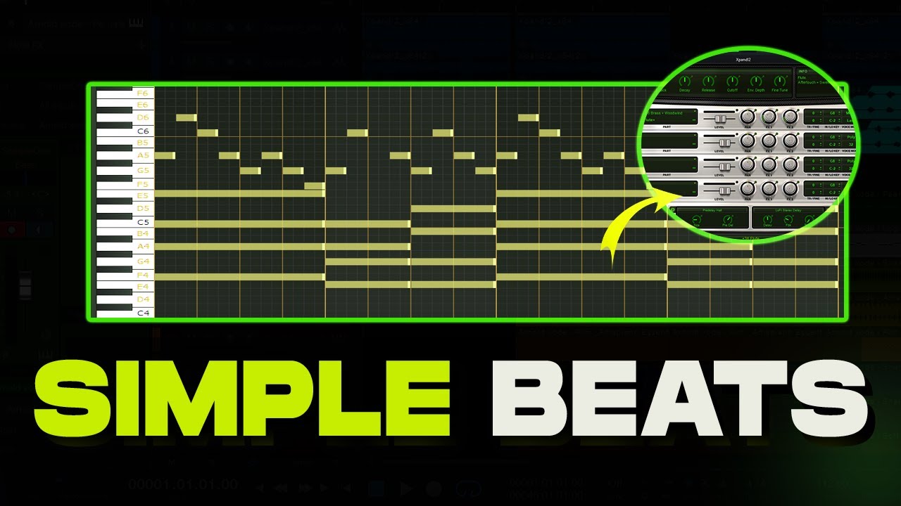 Simple Melody Beat in Lmms - YouTube