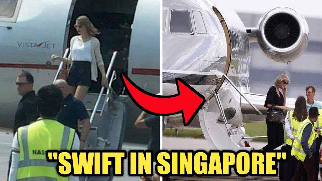 Taylor Swift LANDED in Singapore Ahead of Eras Tour - YouTube