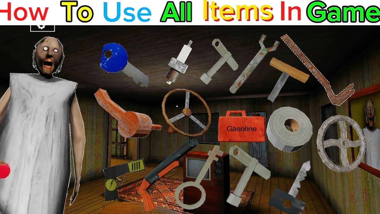 How to use all items in granny chapter 2 - YouTube
