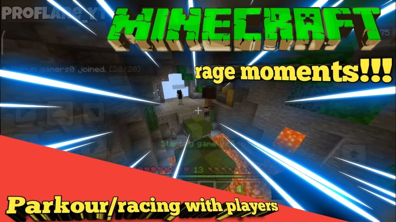 Minecraft multiplayer race!!! | amazing race map(rage moments) - YouTube